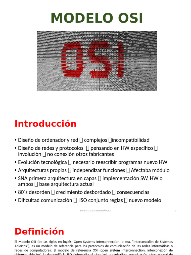 8 Modelo OSI | PDF | Modelo osi | Red de computadoras