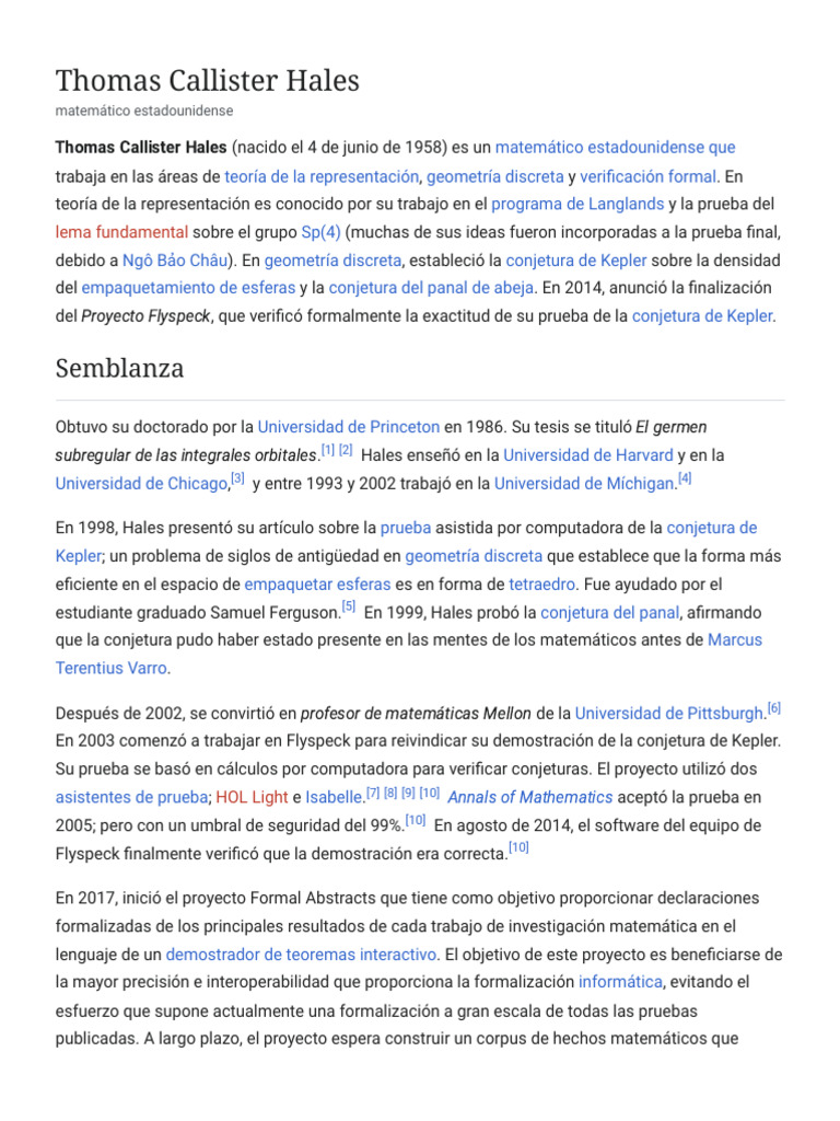 Thomas Callister Hale | PDF | Matemáticas