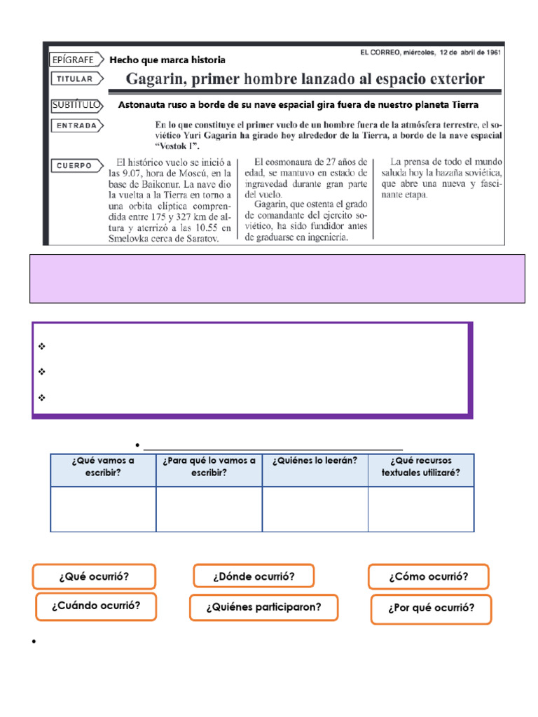 Cómo Escribir una Noticia para Niños | PDF