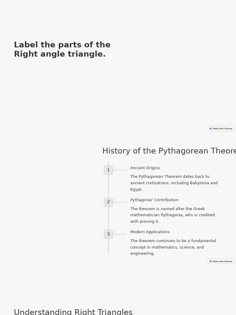 Label The Parts of The Right Angle Triangle | PDF | Geometry | Triangle ...