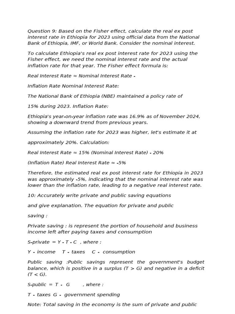 9 & 10 Macro Assignment | PDF