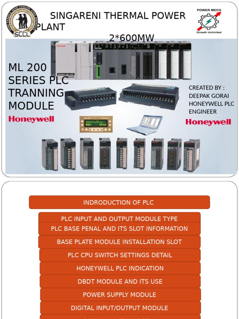 Honeywell ML200 PLC Training Module | PDF | Programmable Logic Controller | Input/Output