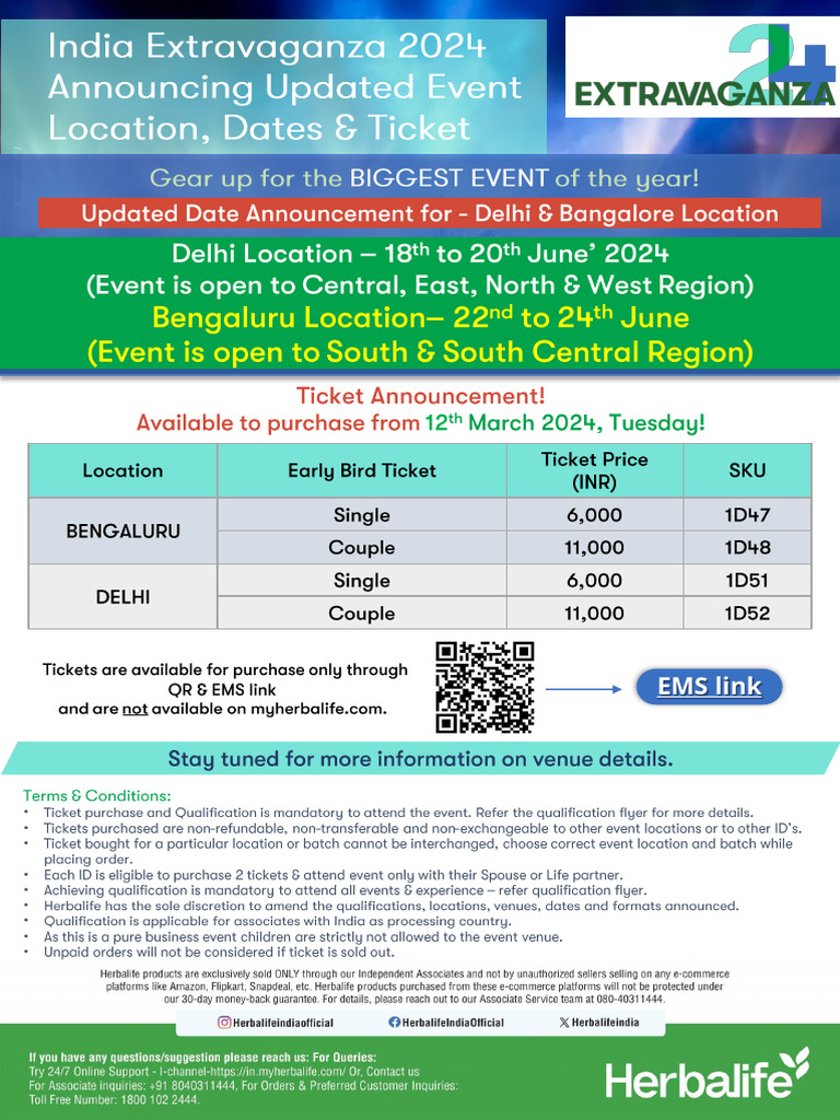 India Extravaganza 2024 Early Bird Ticket Updated Flyer 1 | PDF