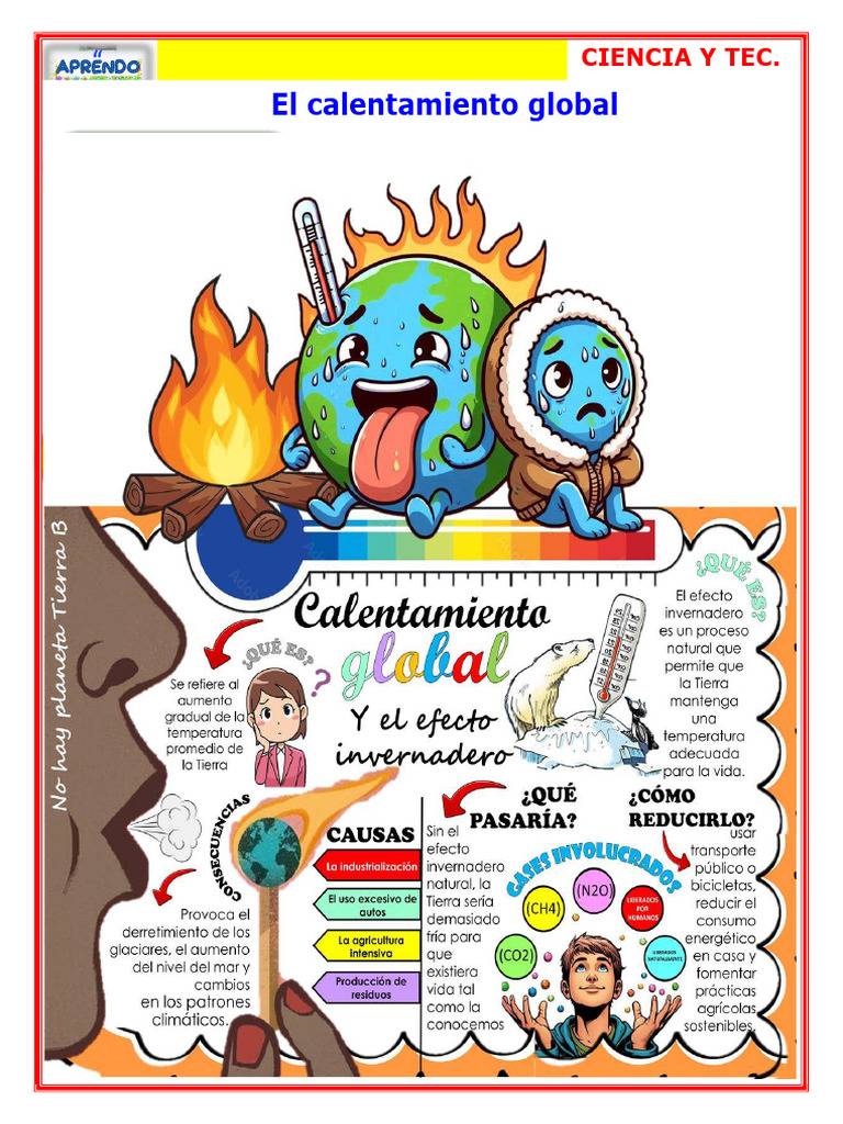 Ficha - Com - El Calentamiento Global | PDF | Cambio climático ...