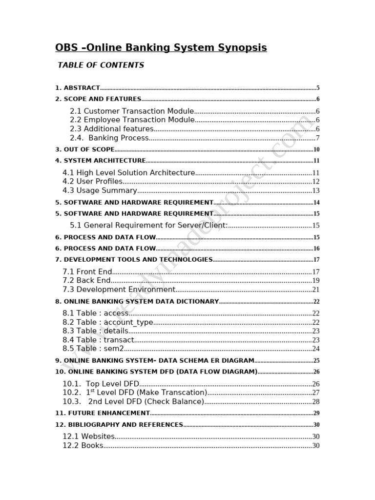 Obs Synopsis Toc | PDF | Database Transaction | Information Technology Management