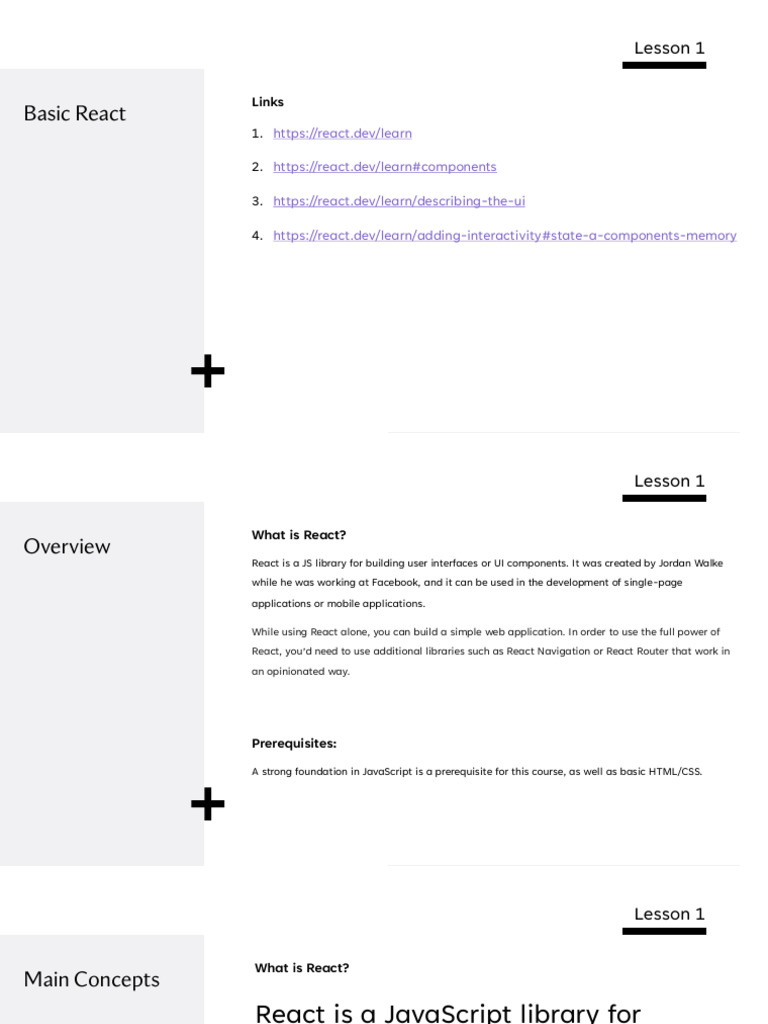 React Academy - NU OA - Lesson 1 | PDF | Document Object Model | Web Development