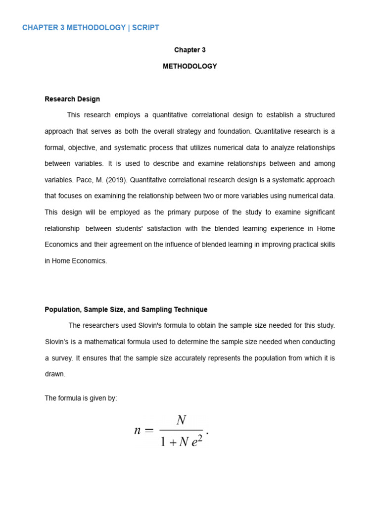 FINAL DEFENSE METHOD SCRIPT | PDF | Sampling (Statistics) | Statistics