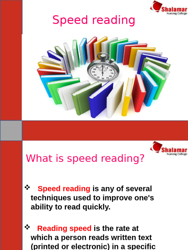 Mastering Speed Reading Techniques | PDF | Speed Reading | Reading ...