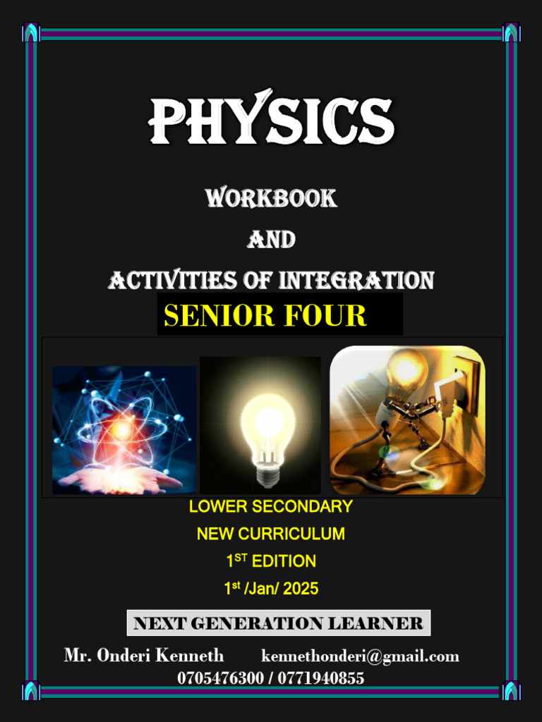 S.4 WORKBOOK & A.O.I | PDF | Electric Current | Electrode