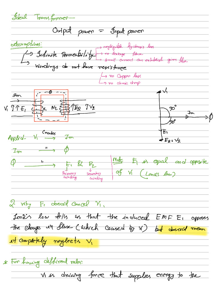 Transformer Note | PDF