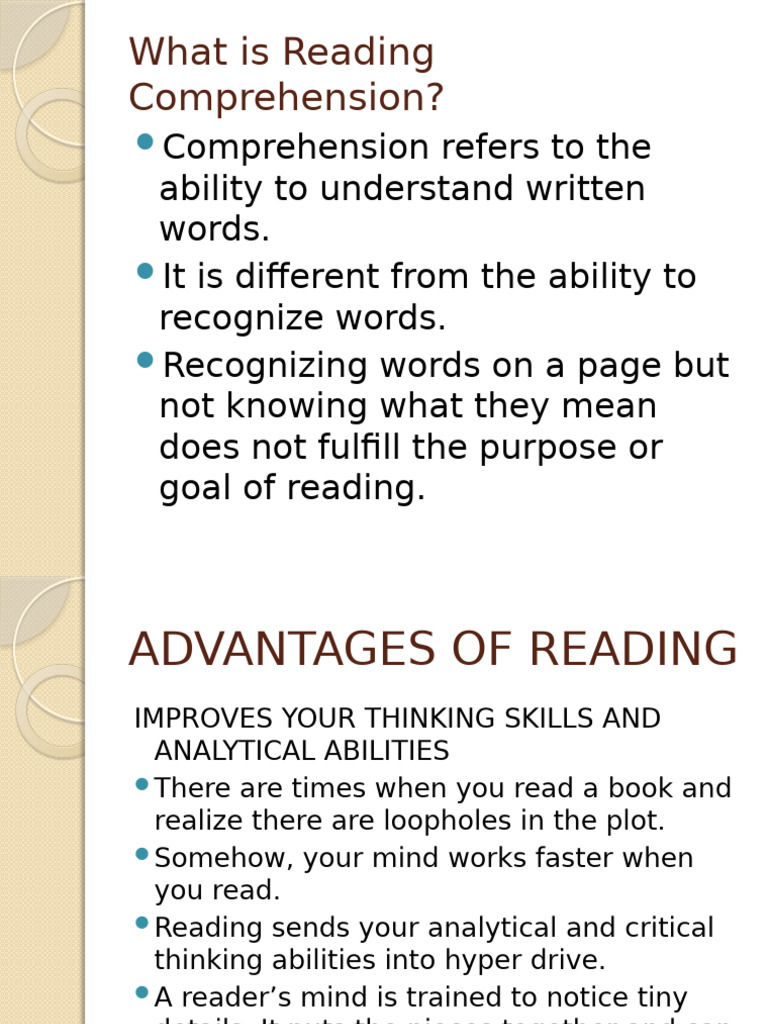 Reading Comprehension Veeru | PDF | Reading Comprehension | Applied ...
