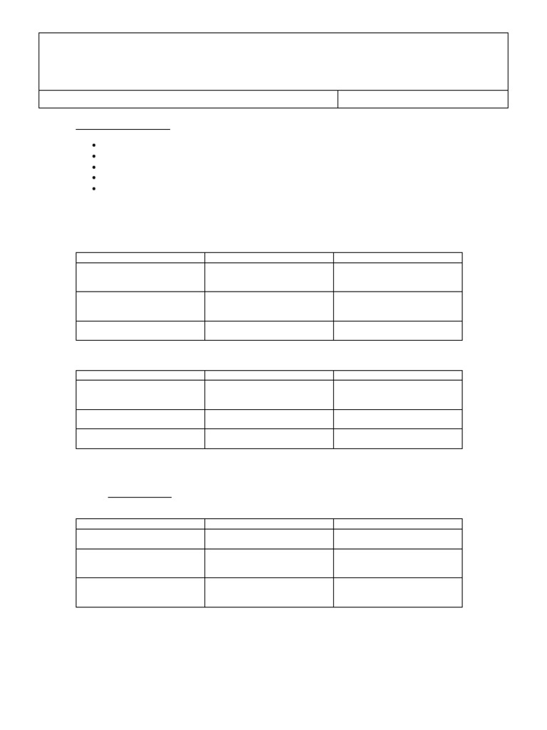 Chek List de Escenarios | PDF