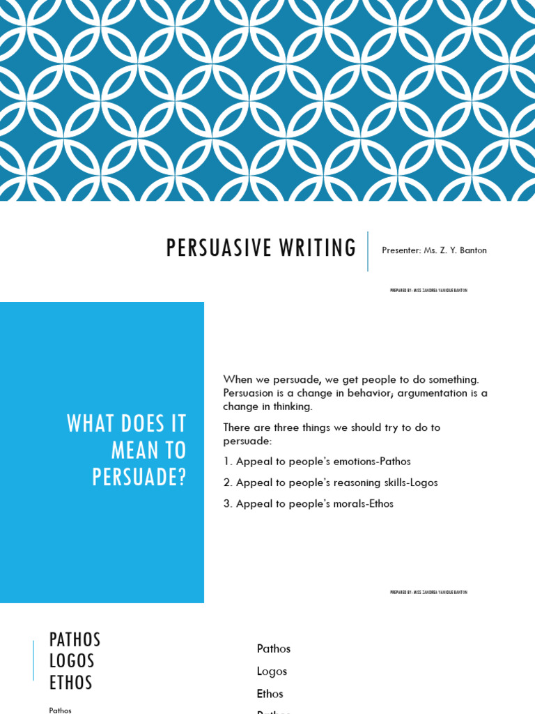 Persuasive Writing Presentation PowerPoint Presentation | PDF | Logos