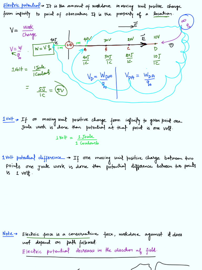 Chapter 2 Class 12 Physics Electric Potential and Capacitance 2025-Merge (1) - Invert Removed | PDF