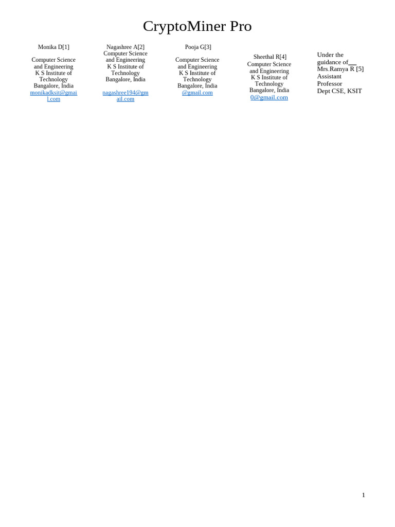 Paper Implementation Major Project | PDF | Cloud Computing | Cryptocurrency