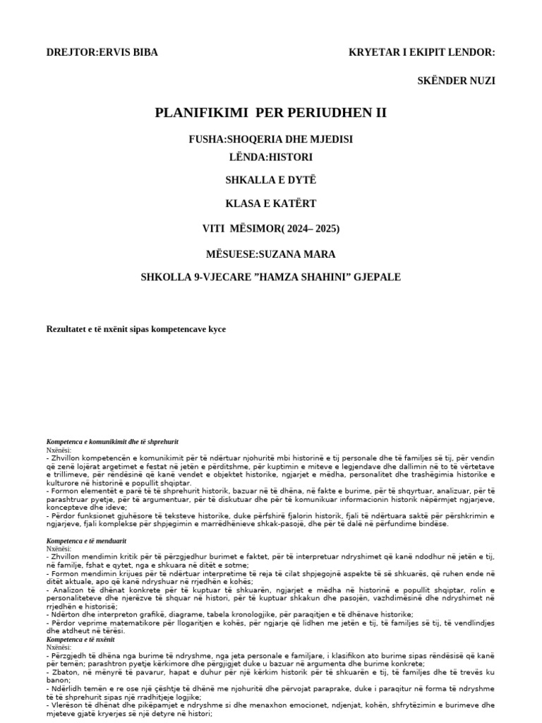 Histori 4 Periudha 2 | PDF