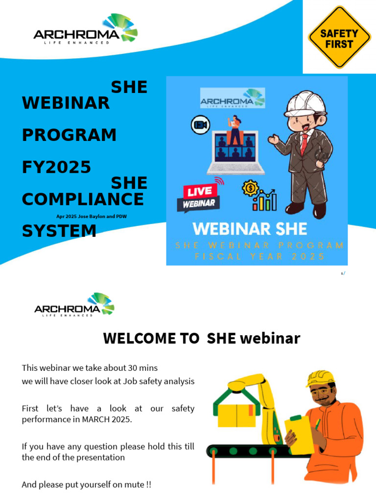 SHE Compliance Webinar Overview 2025 | PDF | Regulatory Compliance | Audit