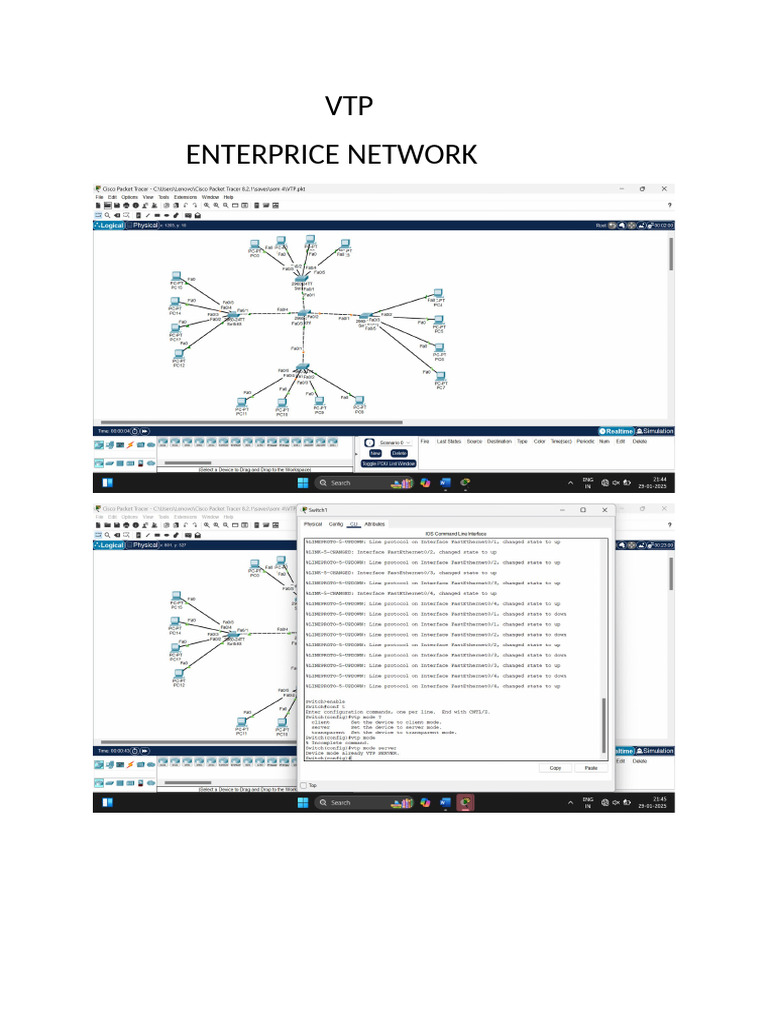VTP Enterprice Network | PDF