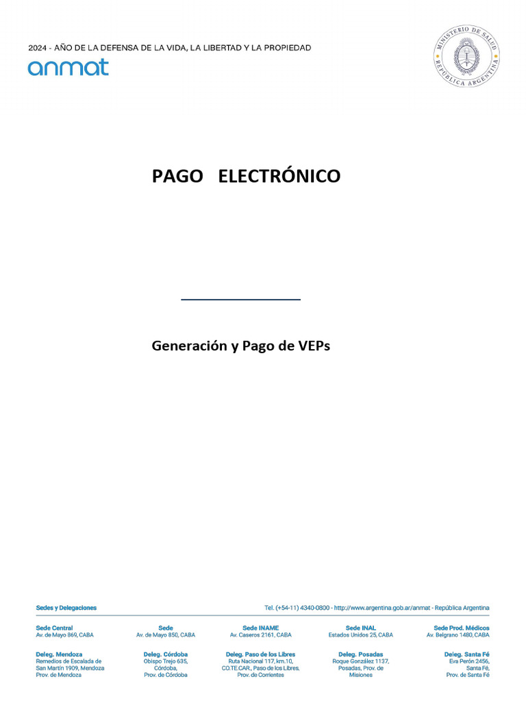 Instructivo de Pago Electrónico ANMAT | PDF | Ventana (informática ...