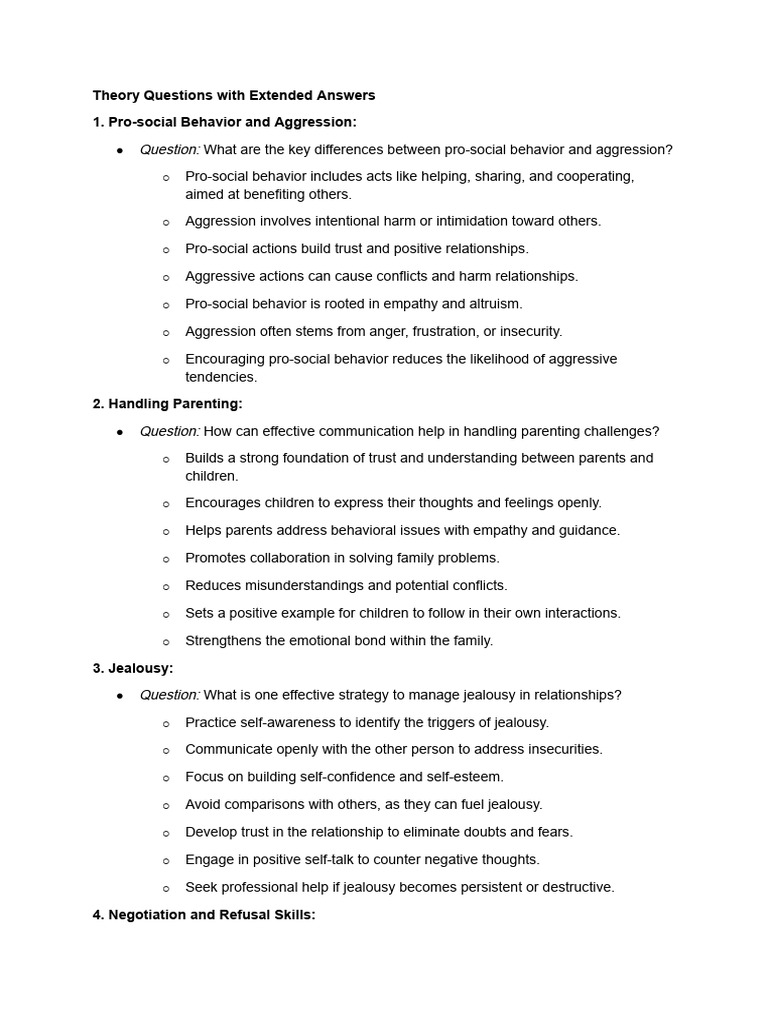 Understanding Pro-social Behavior and Conflict Management | PDF ...