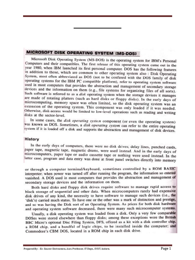 Practical DOS Commands Overview | PDF