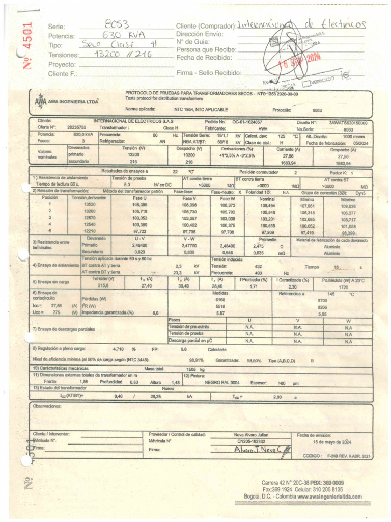 3. PROTOCOLO TRANSFORMADOR | PDF