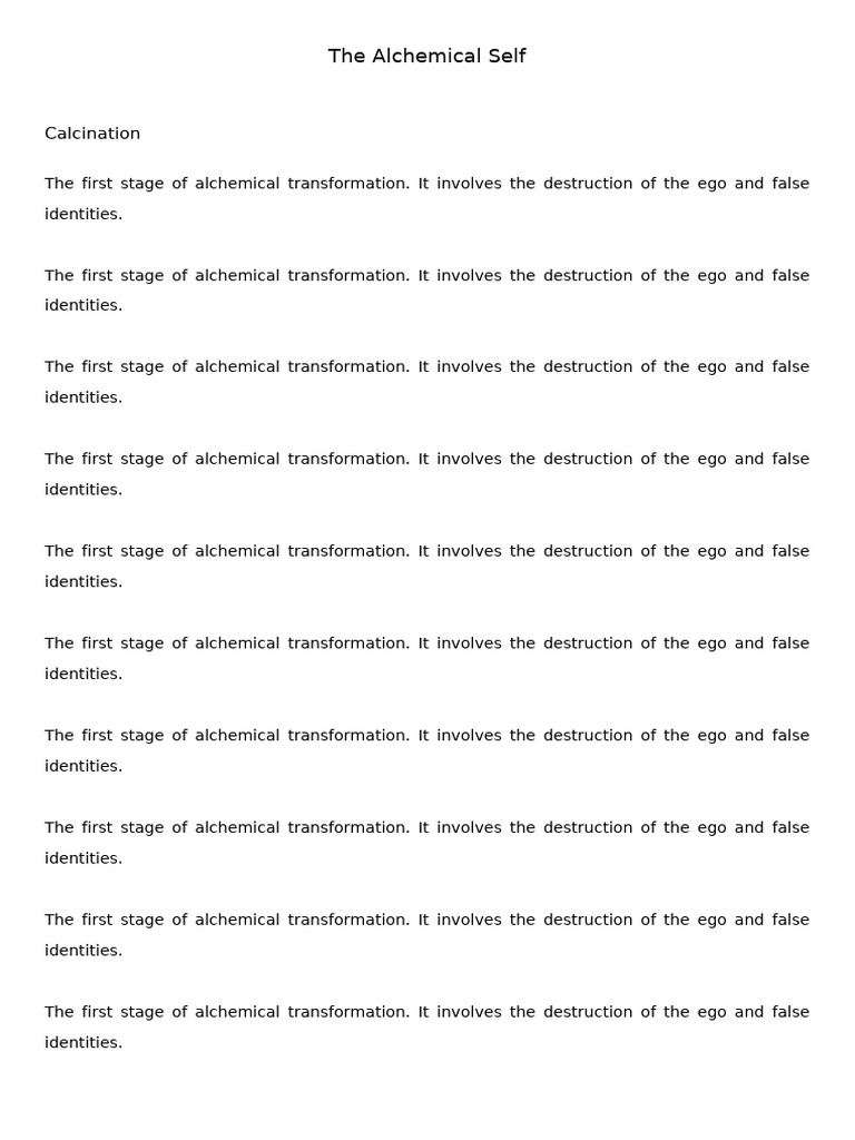 The Alchemical Self Extended | PDF | Soul | Alchemy