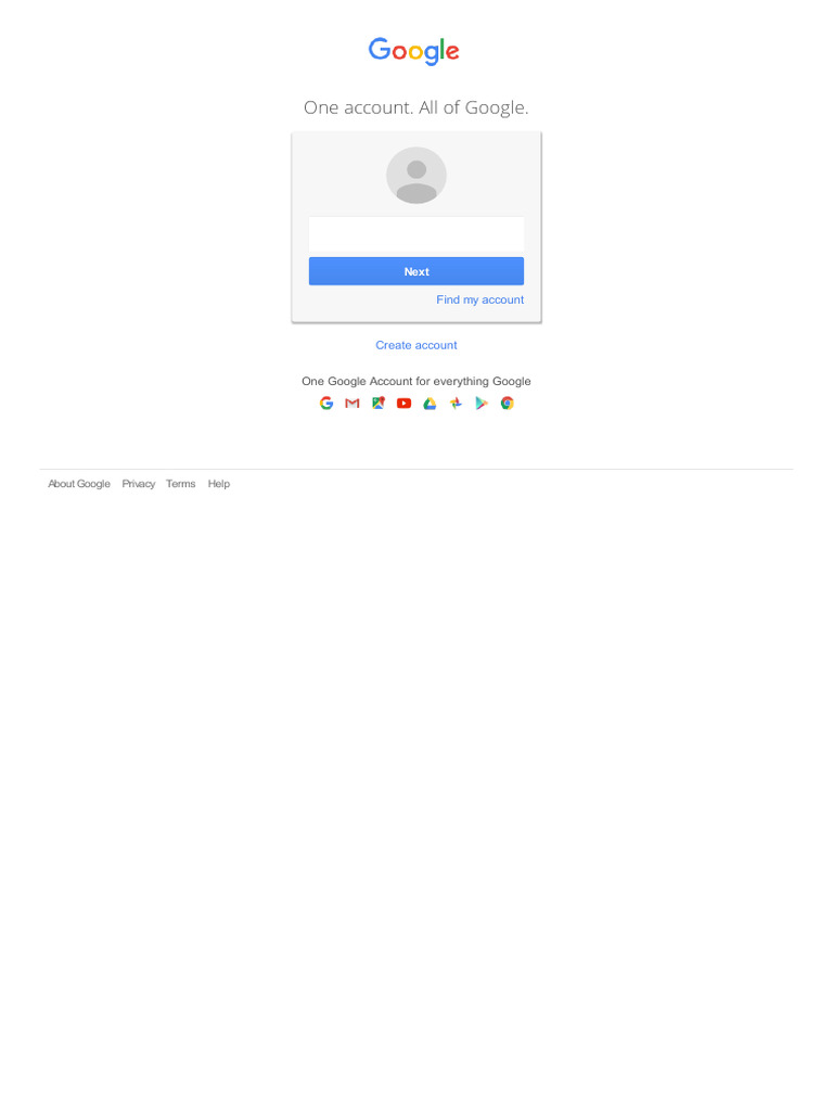 One Account. All of Google | PDF