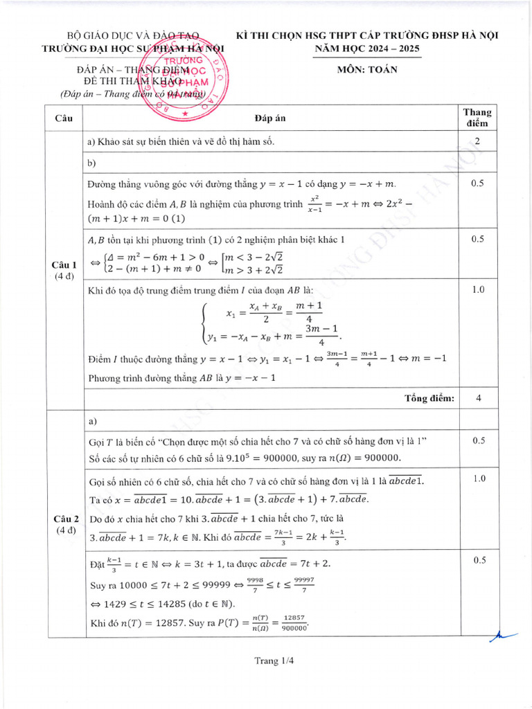 Dap An de Tham Khao Mon Toan - 3200 - PDF - Gdrive.vip | PDF