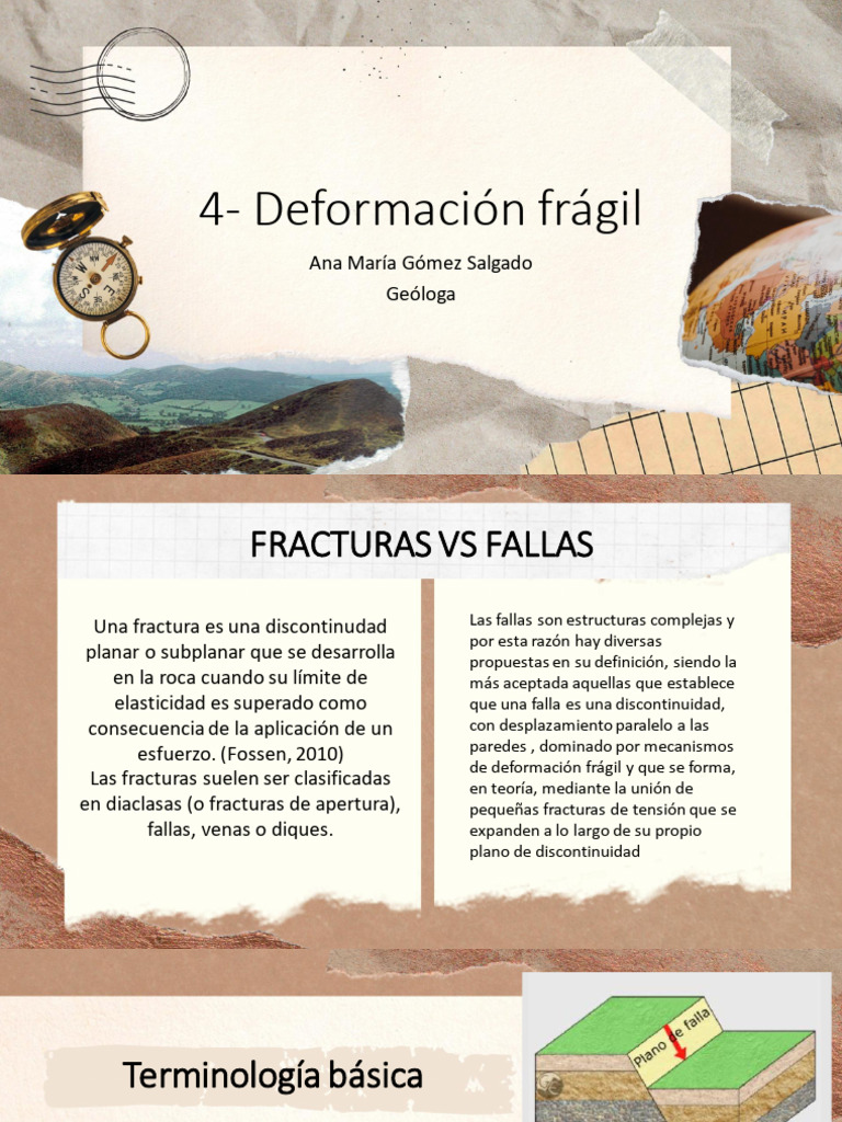 4-Deformación Frágil | PDF | Falla (geología) | Fractura