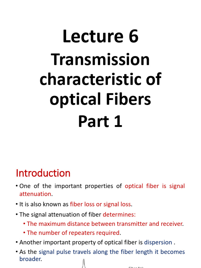 fiber optics lec_6 | PDF | Optical Fiber | Decibel