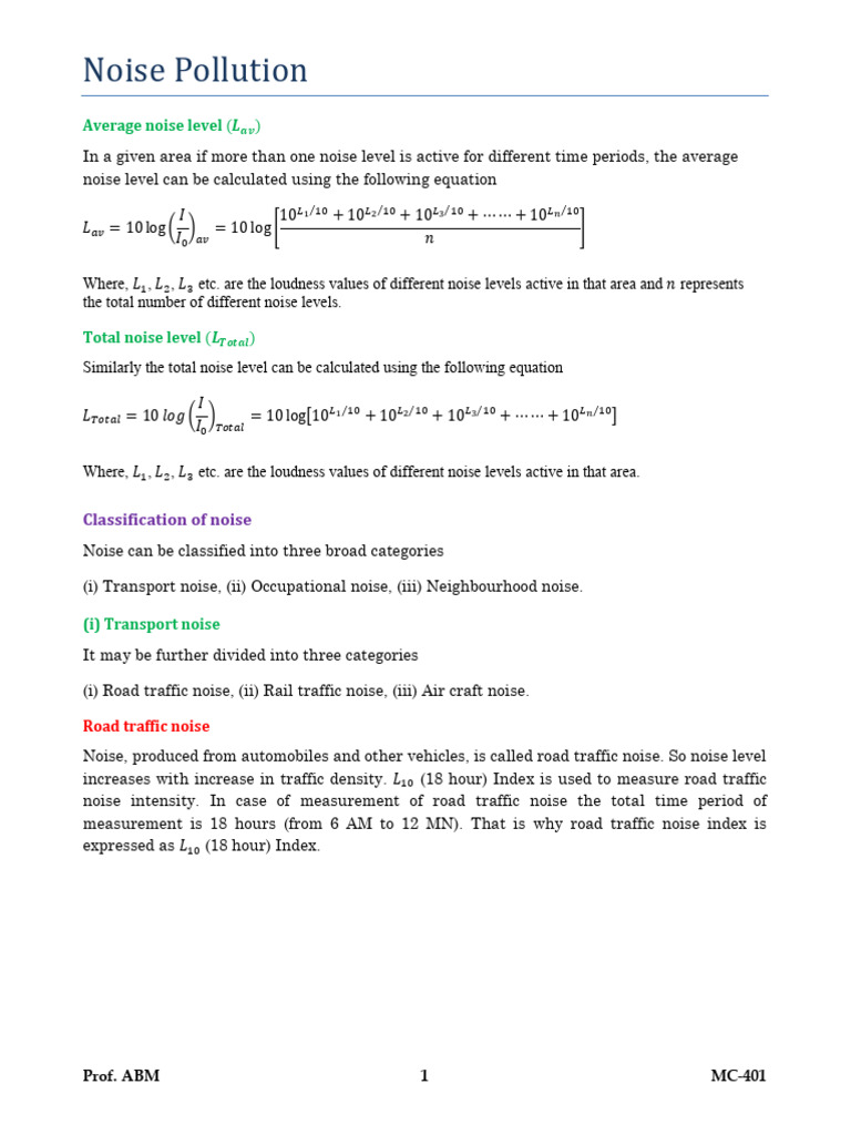 Calculating Noise Dose Levels | PDF | Noise | Ultrasound