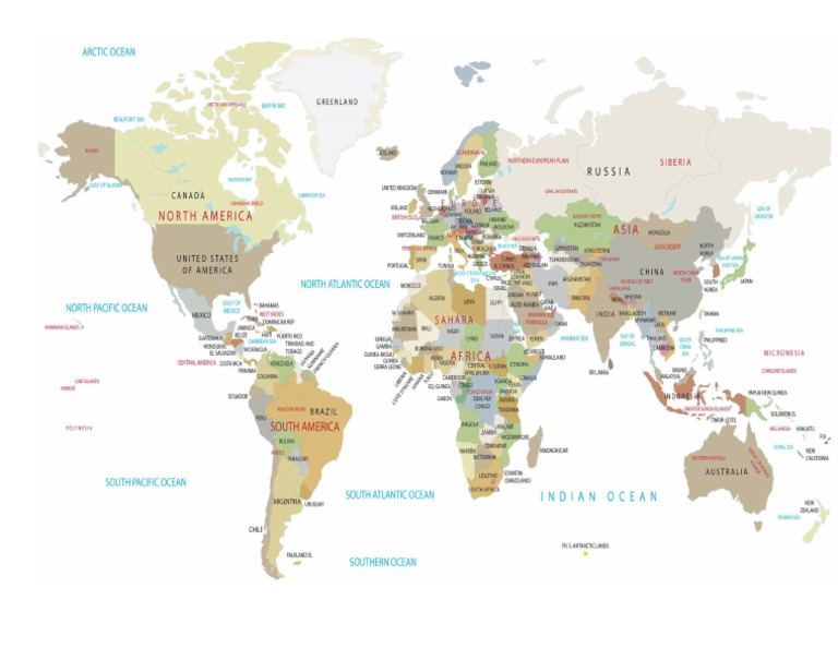 World Political Map | PDF