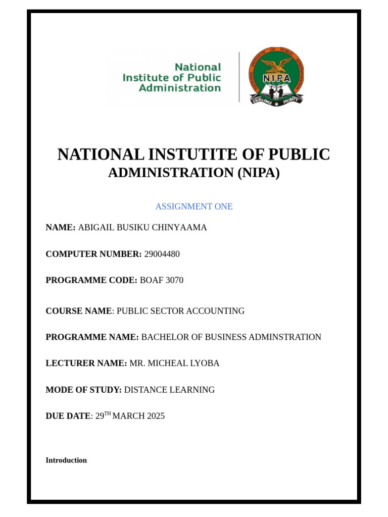 Madam Abigail Psa Assignment | PDF | Government Spending | Sustainability