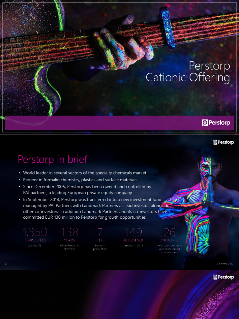 Perstorp Cationic Technology | PDF | Building Engineering | Chemistry