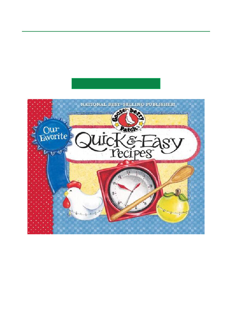 Quick & Easy Recipes Cookbook PDF | PDF