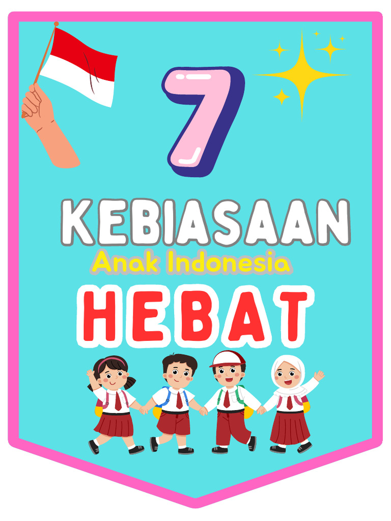 Poster 7 Kebiasaan Anak Hebat | PDF