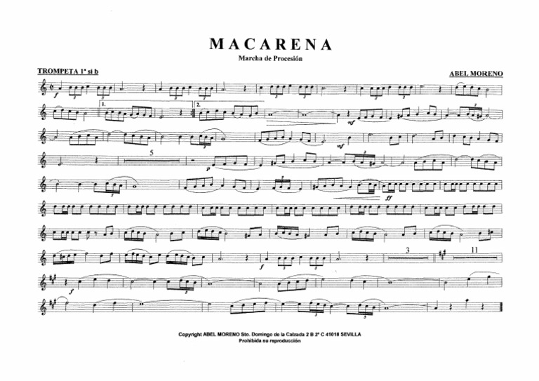 Macarena Trompeta 1 | PDF