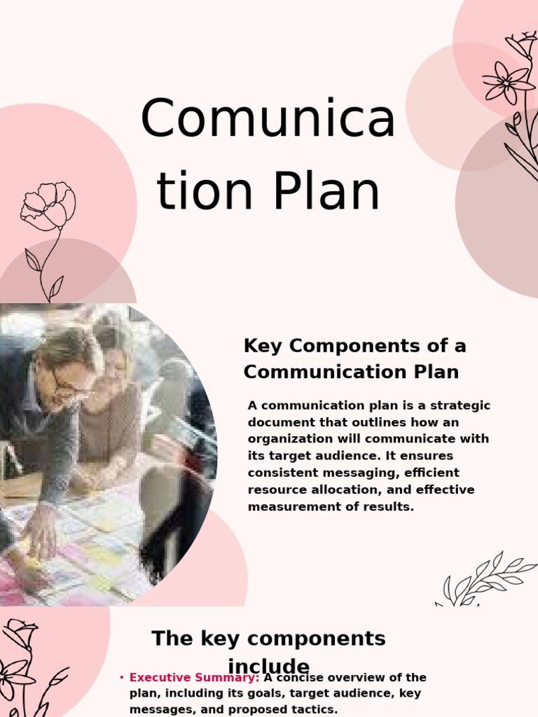 Key Components of a Communication Plan | PDF | Target Audience ...