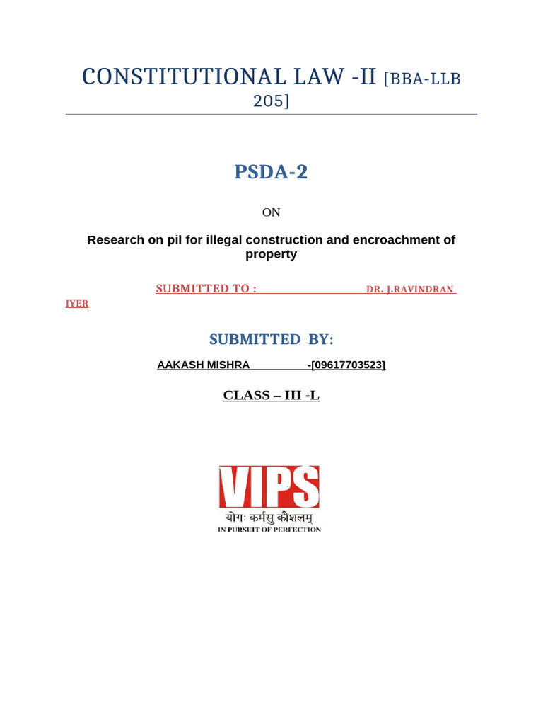 Reserach On Pil Cosntition Law 2 Psda 2 | PDF | Environmental Law | Justice
