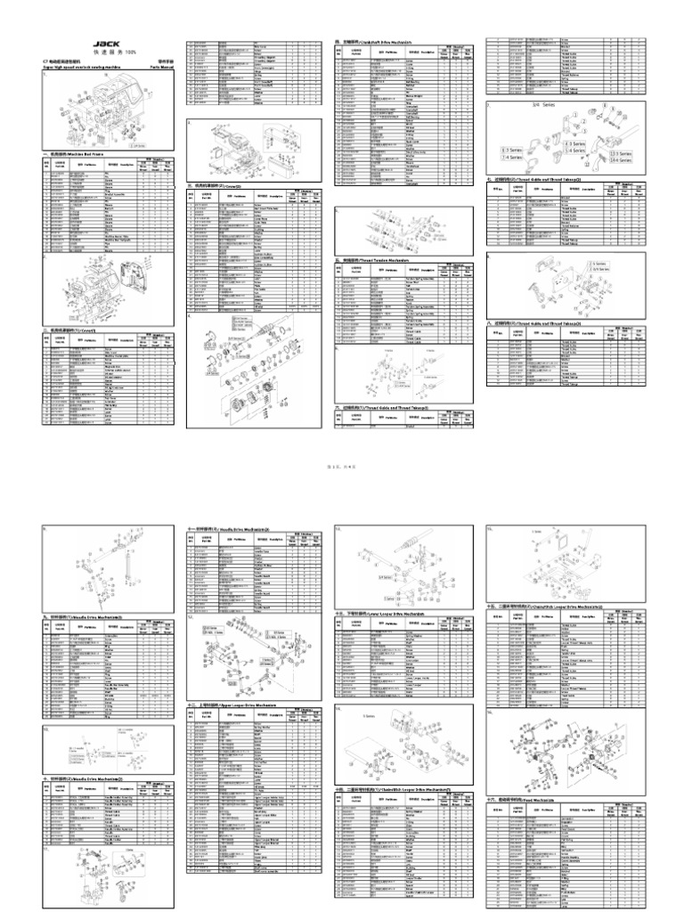 Jack C7 - Spare Parts List | PDF