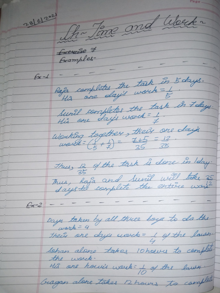 8D - Abhi Porwal - 2 - Time and Work | PDF