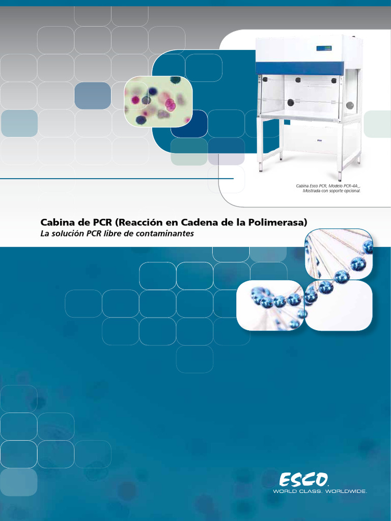 ESCO PCR Es | PDF | Reacción en cadena de la polimerasa | Ultravioleta