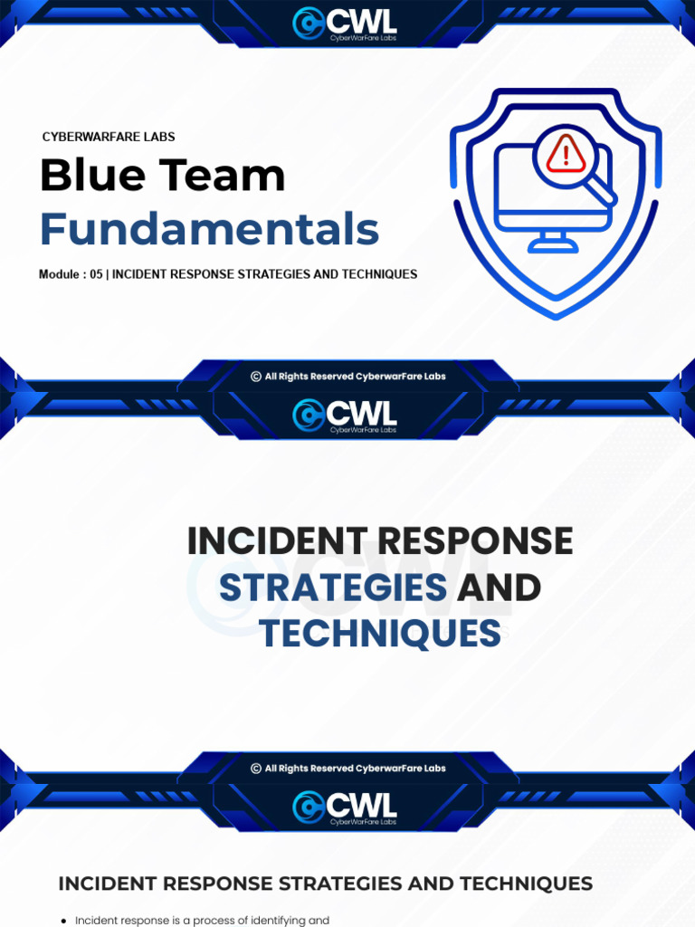 Blue Team Fundamentals Module 05 | PDF | Security | Computer Security