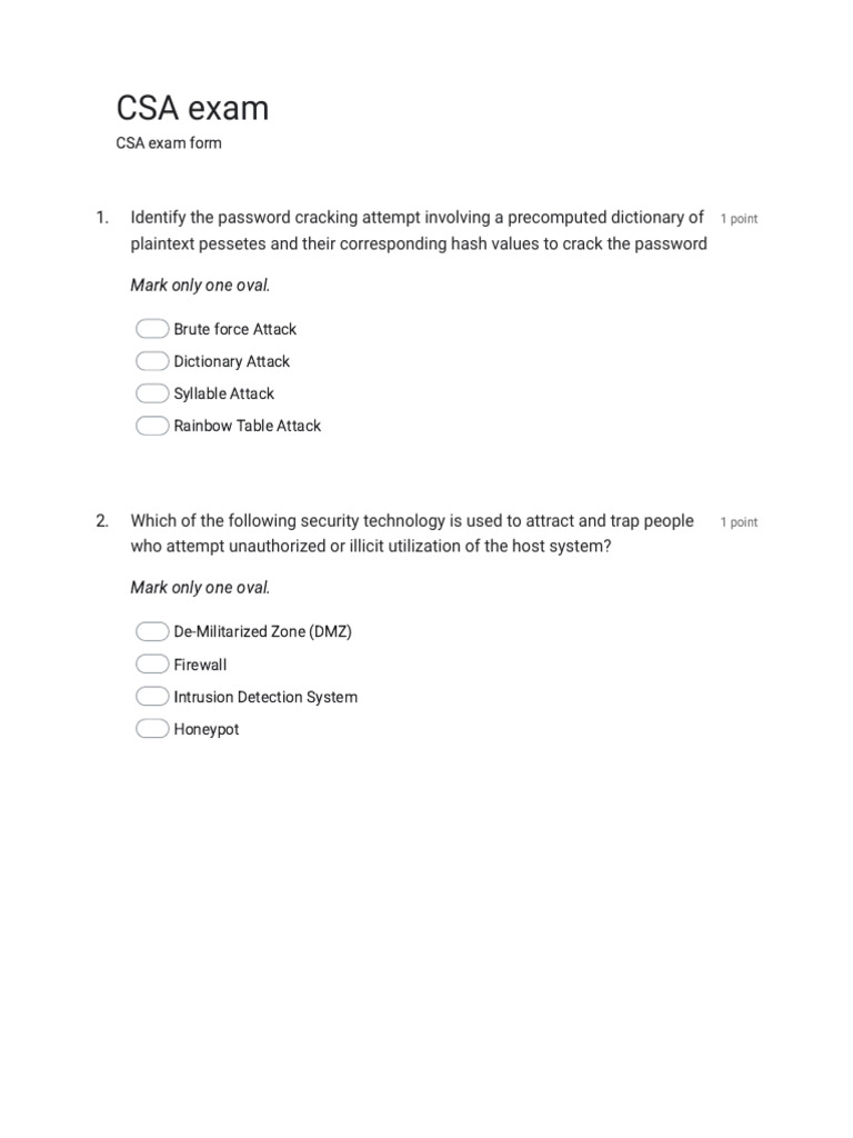 CSA Exam Preparation and Security Concepts | PDF | World Wide Web ...