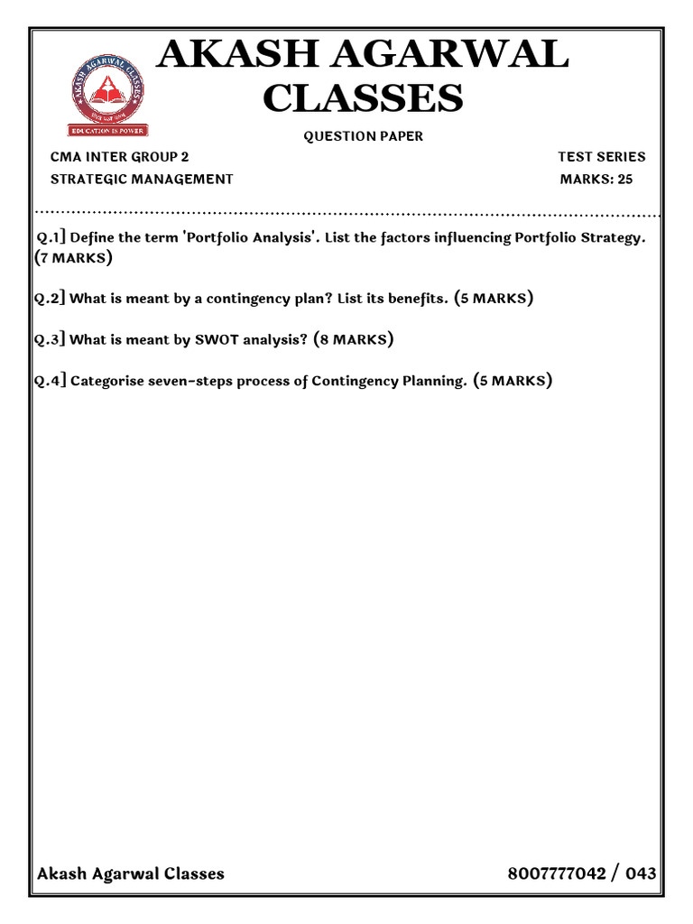 Question Paper | PDF