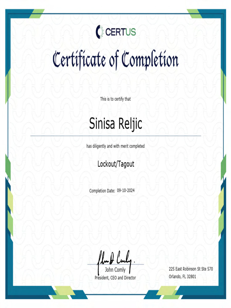 Certificate 1000539491 | PDF