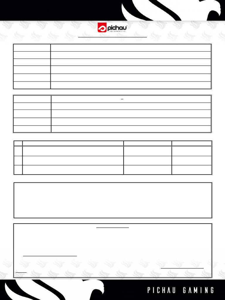 Formulário RMA Pichau 2024 | PDF