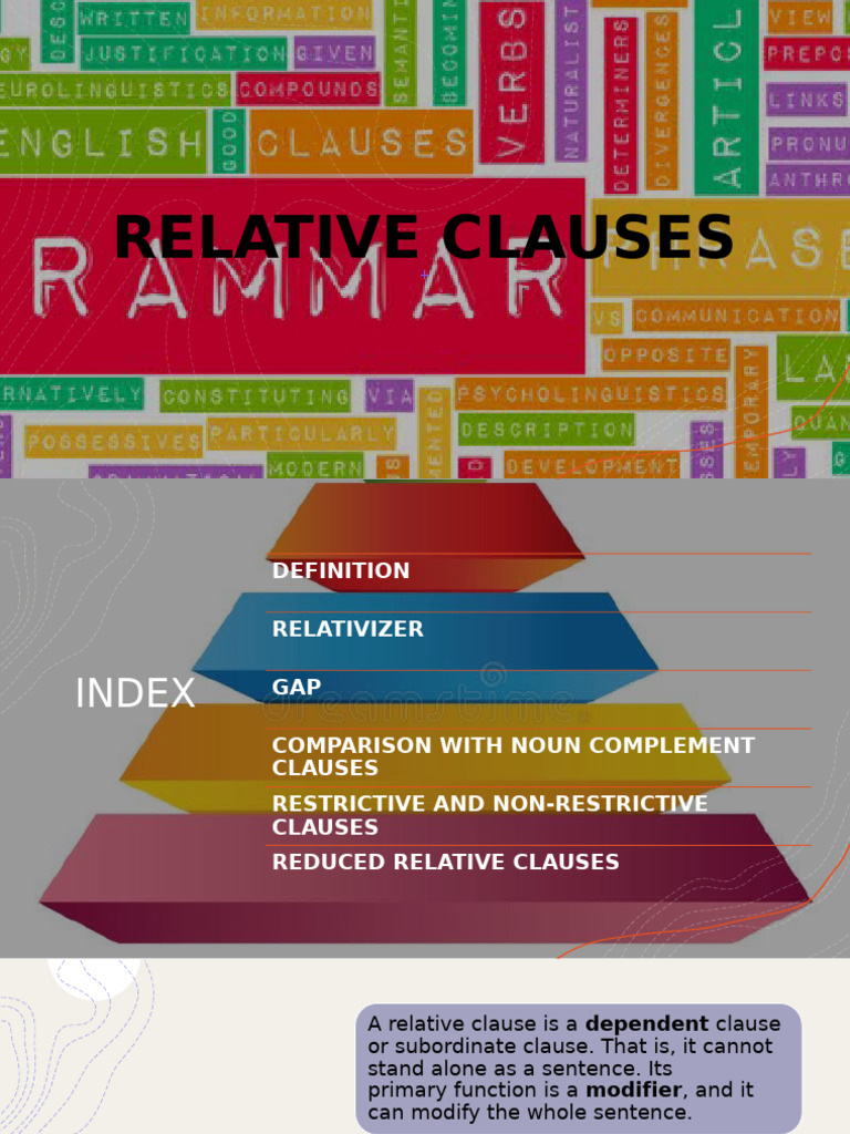 Presentation Relative Clauses | PDF | Clause | Syntax