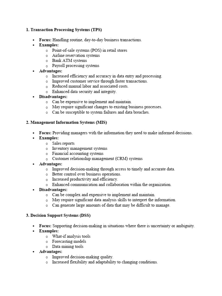Overview of Business Information Systems | PDF | Machine Learning ...